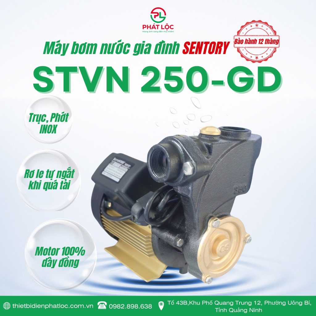 Máy bơm nước gia đình STVN 250 - GD - Công ty cổ phần thiết bị điện ...