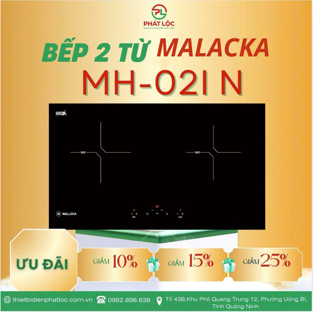 Bếp từ đôi Malacka MH-02IN - Công ty cổ phần thiết bị điện Phát Lộc ...
